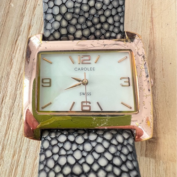 Carolee | Accessories | Carolee Ladies Rose Gold Tone Swiss Dress Watch ...